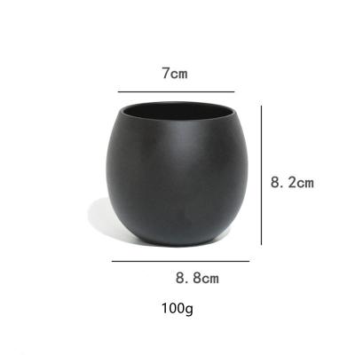 China 250ml Wooden Drinking Cups Practical Log Color Jujube Japanese Wooden Tea Cup for sale