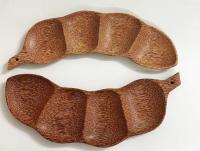 China Tamarind Coconut Handmade Wooden Plates Dish Nature Inspired for sale
