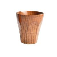 China Vintage Reusable Wooden Drinking Cups 250ml 270ml 300ml Handmade Wooden Coffee Mug for sale