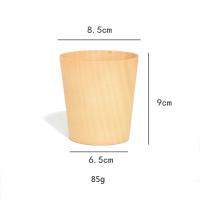 China Vintage Reusable Wooden Drinking Cups 250ml 270ml 300ml Handmade Wooden Coffee Mug for sale