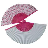 China Folding Chinese Style Hand Fan Plum Blossom Double Sided Bamboo Paper Fan for sale
