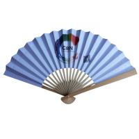 China Folding Chinese Style Hand Fan Plum Blossom Double Sided Bamboo Paper Fan for sale