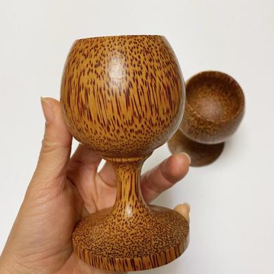 China Camping Coconut Wooden Drinking Cups Nordic Style Handmade Wooden Mug for sale
