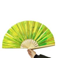 China 13 Colors Foldable Hand Fans Printed Logo Souvenir Plastic PVC Hand Fan for sale