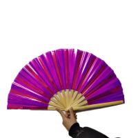 China 13 Colors Foldable Hand Fans Printed Logo Souvenir Plastic PVC Hand Fan for sale