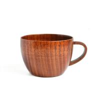 China Jujube Natural Custom Wooden Coffee Mugs Tea Cup 250ml for sale