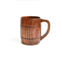 China 380mL Handmade Wooden Beer Mug Jujube Eco Friendly Coffee Cups for sale