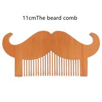 China Portable Beard Handmade Wooden Comb Mahogany Bimonthly Straight for sale