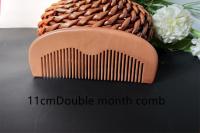 China Portable Beard Handmade Wooden Comb Mahogany Bimonthly Straight for sale