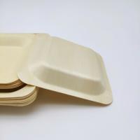 China Square Eco Friendly Birch Disposable Wooden Tableware For Sushi Fish Ball Dim Sum for sale