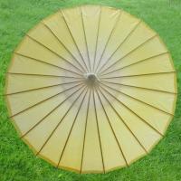China Wedding Party Chinese Paper Parasols Umbrella Solid Color 57cm Length 42cm Radius for sale