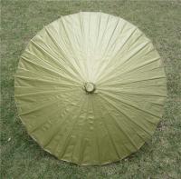 China Wedding Party Chinese Paper Parasols Umbrella Solid Color 57cm Length 42cm Radius for sale