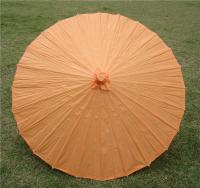 China Wedding Party Chinese Paper Parasols Umbrella Solid Color 57cm Length 42cm Radius for sale