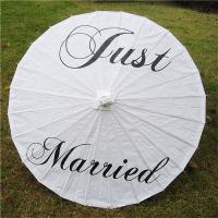 China Decoration Wedding Paper Umbrella Ancient Radius 42cm Length 57cm With Letter for sale