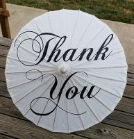 China Decoration Wedding Paper Umbrella Ancient Radius 42cm Length 57cm With Letter for sale