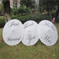 China Decoration Wedding Paper Umbrella Ancient Radius 42cm Length 57cm With Letter for sale