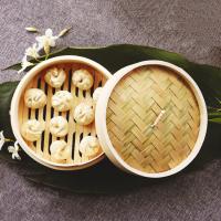 China Multi Layer Wooden Cooking Utensils 9.5 Inch 12 Inch Bamboo Steamer for sale