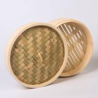 China Round Pastry Wooden Cooking Utensils Handmade Bamboo Food Steamer for sale