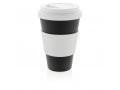 China Green Biodegradable Coffee Cup 401ml - 500ml Bamboo Fibre Coffee Mug With Lid for sale