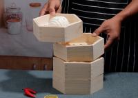 China Hexagonal Wooden Cooking Utensils Xiaolongbao Dim Sum Steamer Basket for sale