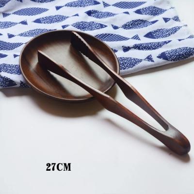 China 27cm Wooden Cooking Utensils Appetizer Kimchi Salad Serving Tongs for sale