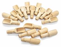 China Traditional Mini Wooden Scoop Spoon Unpainted For Bath Salts for sale