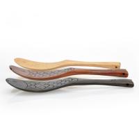 China Nanmu Wooden Cooking Utensils Lacquered Fish Shaped  Kitchenware Cutlery Set for sale