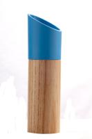 China Manual Coarse Sea Salt Grinder Creative Wooden Pepper Powder Grinder for sale