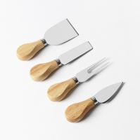 China Kitchen Natural Wood Handle Cheese Knives Household Knife Fork Spatula for sale