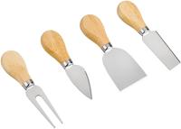 China Kitchen Natural Wood Handle Cheese Knives Household Knife Fork Spatula for sale