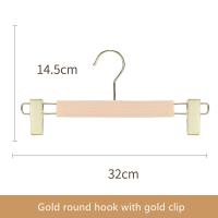 China Solid Wooden Suit Hangers Craft Trousers Hanger Rack For Clothing Store for sale
