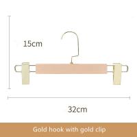 China Solid Wooden Suit Hangers Craft Trousers Hanger Rack For Clothing Store for sale