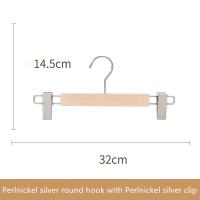 China Solid Wooden Suit Hangers Craft Trousers Hanger Rack For Clothing Store for sale