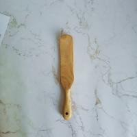 China Salad Sauce Mixing Kitchen Wooden Utensils Drain Acacia Wood Spatula for sale