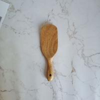 China Salad Sauce Mixing Kitchen Wooden Utensils Drain Acacia Wood Spatula for sale
