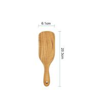 China Four Piece Kitchen Wooden Utensils Durable Salad Mixing Teak Wooden Spatula for sale