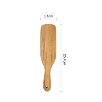 China Four Piece Kitchen Wooden Utensils Durable Salad Mixing Teak Wooden Spatula for sale