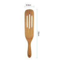 China Four Piece Kitchen Wooden Utensils Durable Salad Mixing Teak Wooden Spatula for sale