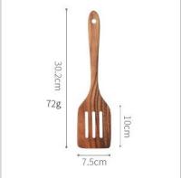 China Household Teak Wooden Utensil Set Acacia Kitchen Cooking Spoon For Non Stick Pan for sale