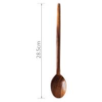 China Household Teak Wooden Utensil Set Acacia Kitchen Cooking Spoon For Non Stick Pan for sale