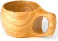 China Camping 200ml 6.83 oz Wooden Drinking Cup Traditional Lightweight Coffee Mug for sale