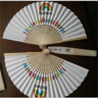 China Handmade Foldable Hand Fans Wedding Gift Double Sided Custom Bamboo Fans for sale