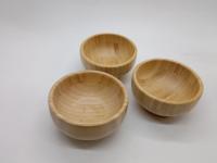 China Fruits Salad Serving Bamboo Wood Salad Bowls Natural Organic for sale
