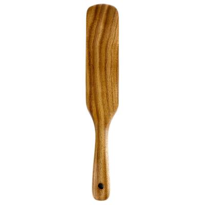 China 34.5cm Lengthened Kitchen Wooden Utensils Four Piece Teak Cooking Utensils for sale