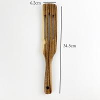 China 34.5cm Lengthened Kitchen Wooden Utensils Four Piece Teak Cooking Utensils for sale