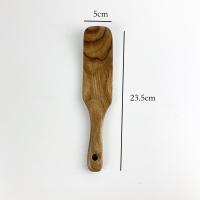China 34.5cm Lengthened Kitchen Wooden Utensils Four Piece Teak Cooking Utensils for sale