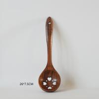 China Acacia Kitchen Wooden Utensils Teak Six Piece Long Handle Wooden Spatula for sale
