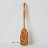 China Acacia Kitchen Wooden Utensils Teak Six Piece Long Handle Wooden Spatula for sale