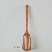China Acacia Kitchen Wooden Utensils Teak Six Piece Long Handle Wooden Spatula for sale