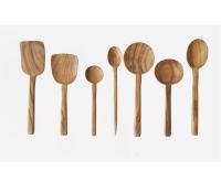 China Japanese Style Kitchen Wooden Utensils Creative Combined Teak Wood Cooking Utensils for sale
